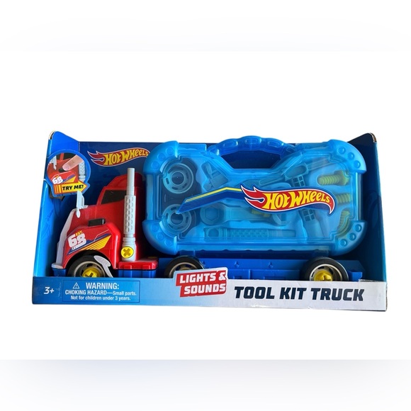 Mattel | Toys | Hot Wheels Tool Kit Truck Toy Lights And Sound New ...